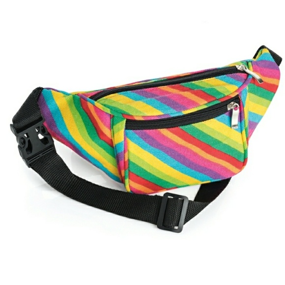 Bags | Rainbow Fanny Pack | Poshmark